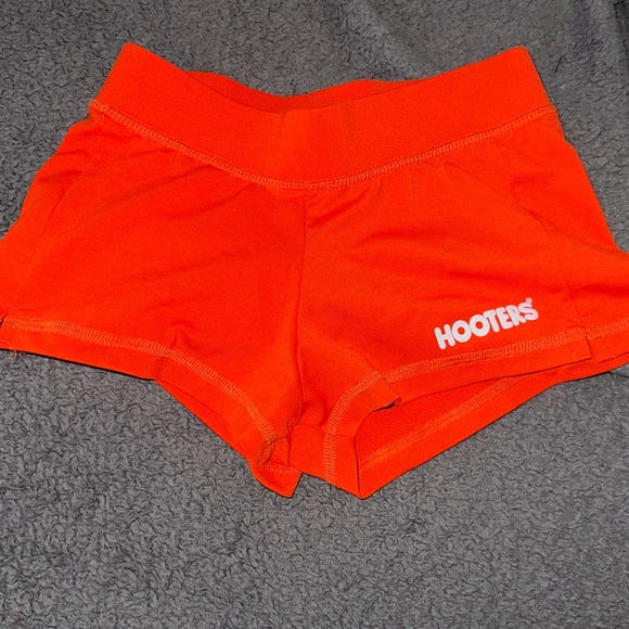 Hooters | Shorts | Orange Hooters Girl Shorts Xxxs | Poshmark